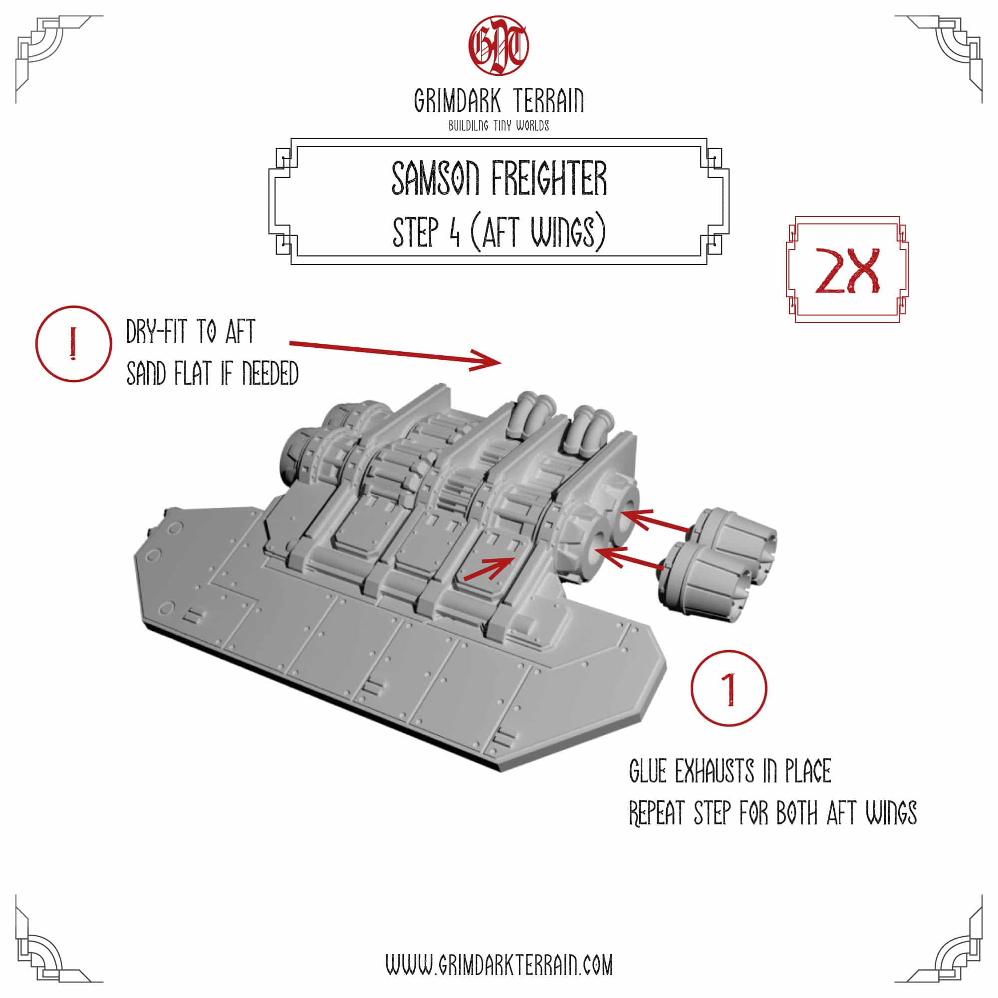 STC-003: The Samson Freighter • GrimDark Terrain