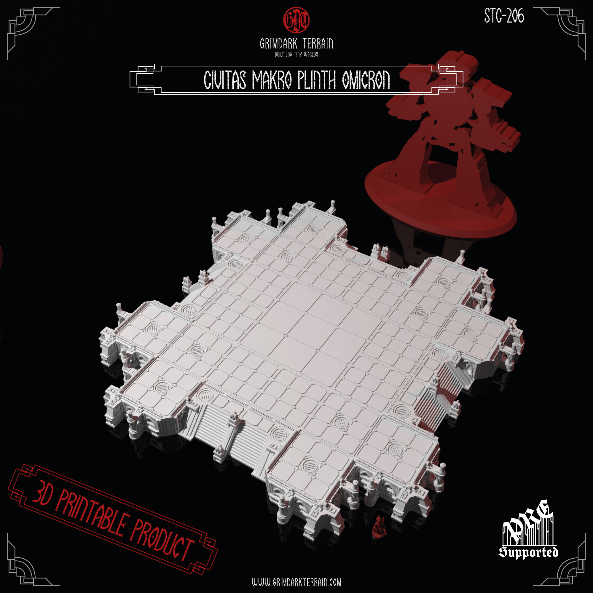 STC-206: Civitas Makro Plinth Omicron • GrimDark Terrain