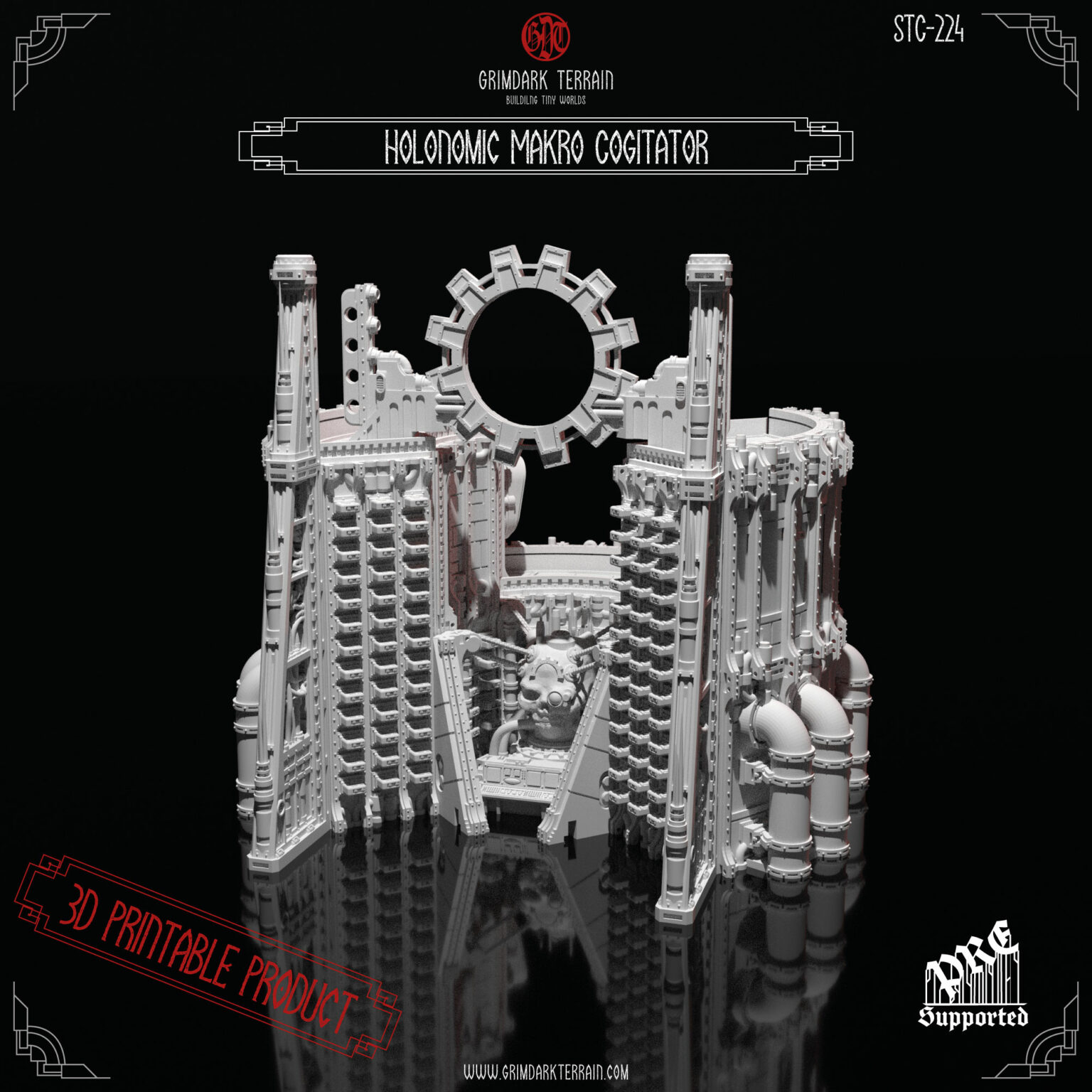 STC-224: Holonomic Makro Cogitator • GrimDark Terrain